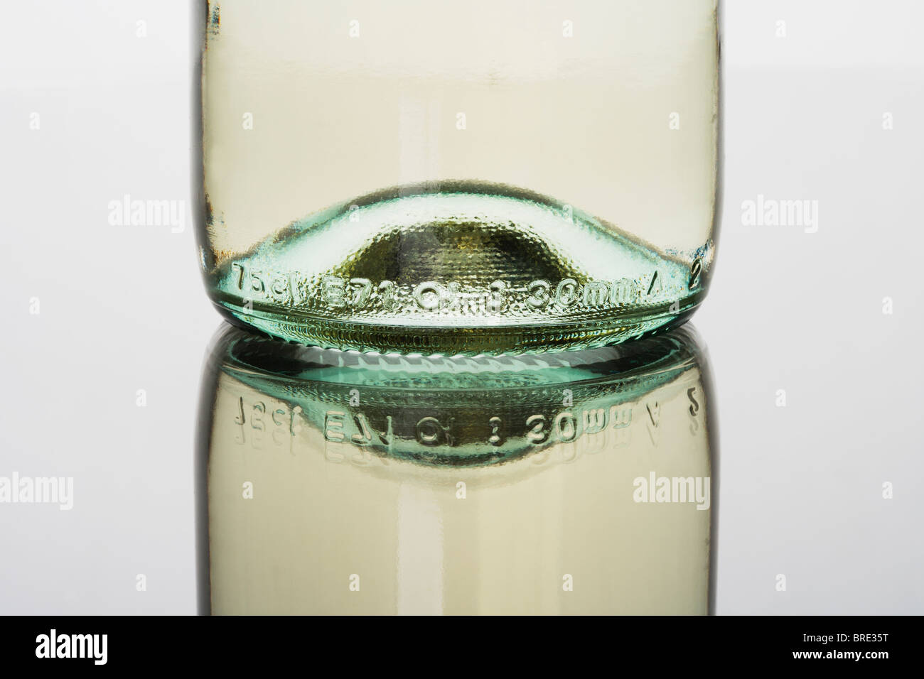 Wine bottle bottom Stock Photo - Alamy