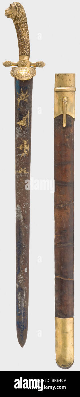 A courtly hunting hanger, from the reign of Karl Theodor Prince-Elector ...