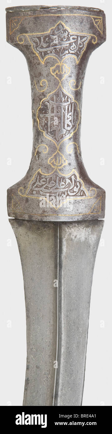 Pointed blade of damascus steel hi-res stock photography and images - Alamy