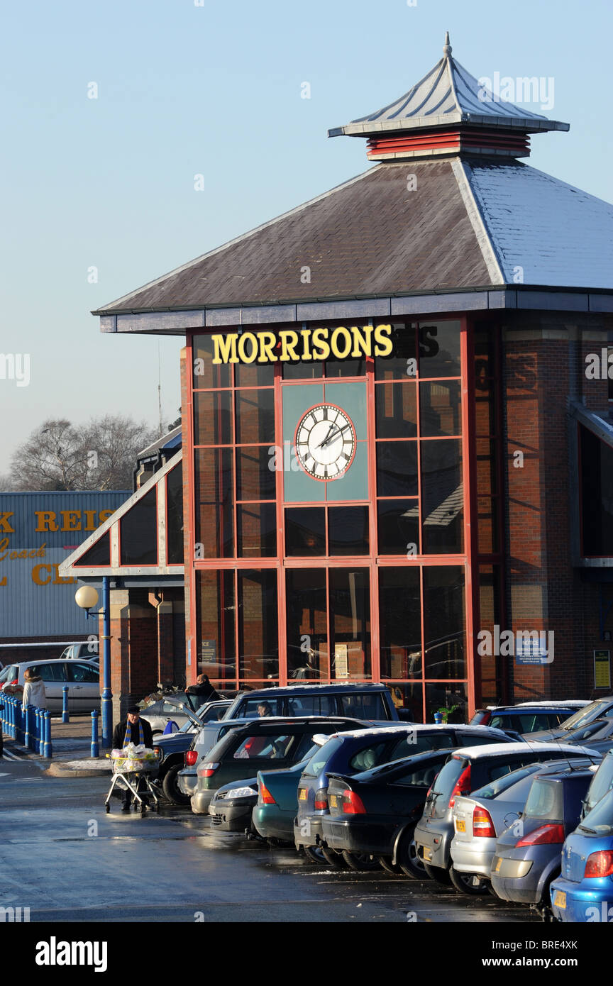 Morrisons supermarket and car park Wellington Shropshire England Uk ...