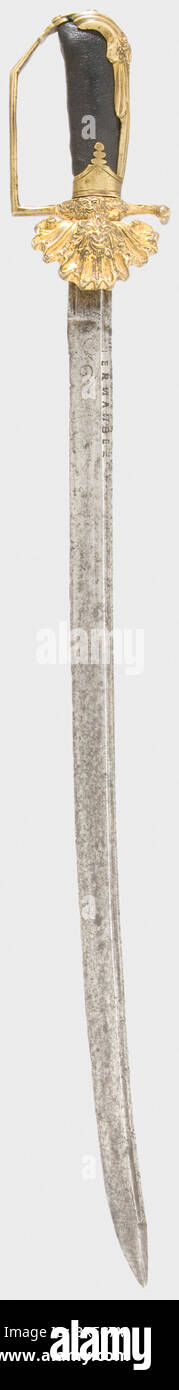 An splendid short hunting sabre, Italy or Spain, circa 1750 A heavy ...