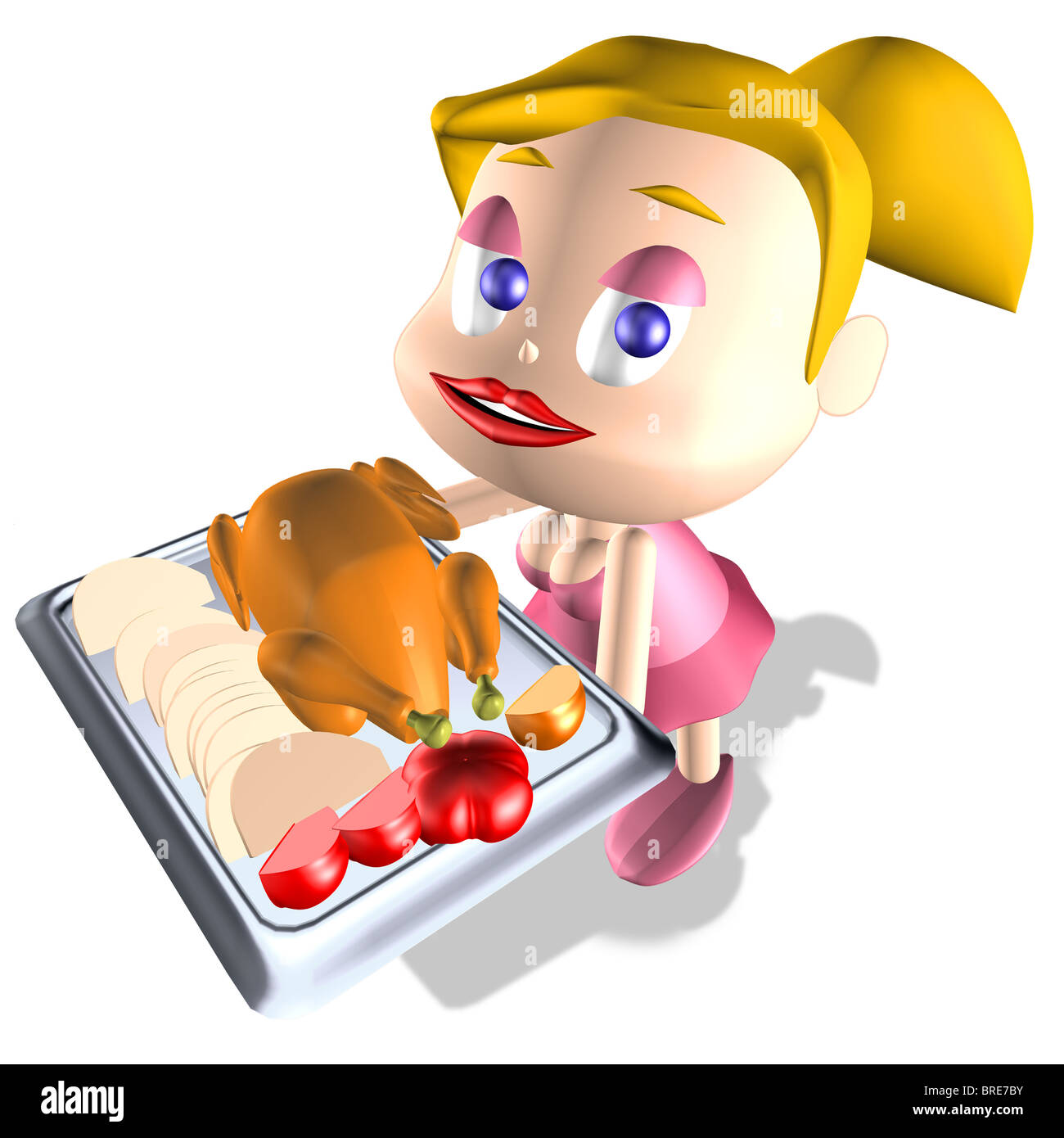 Cooking woman Cut Out Stock Images & Pictures - Alamy