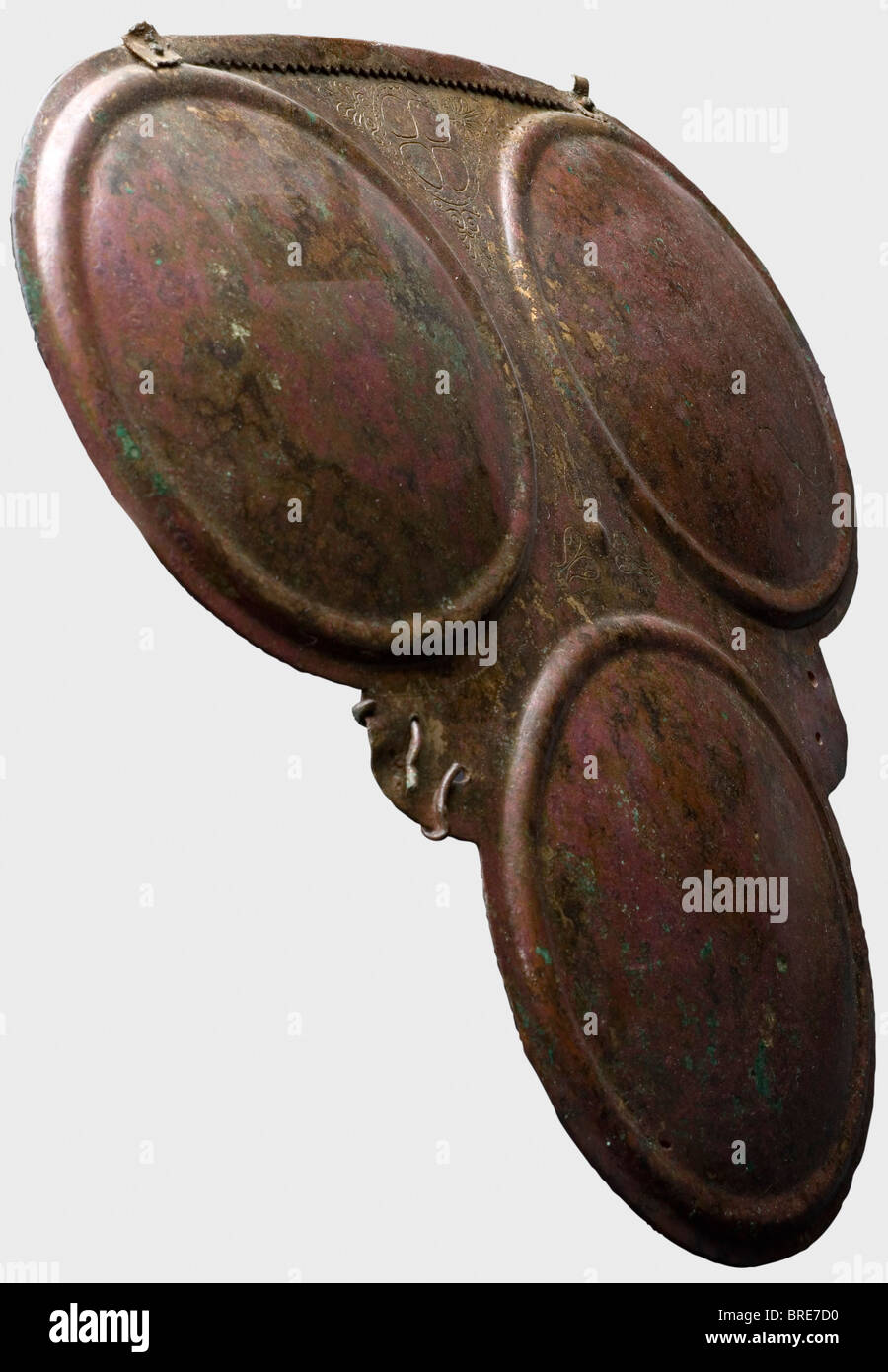 A Samnite triple disc breastplate, 4th century B.C. A bronze ...