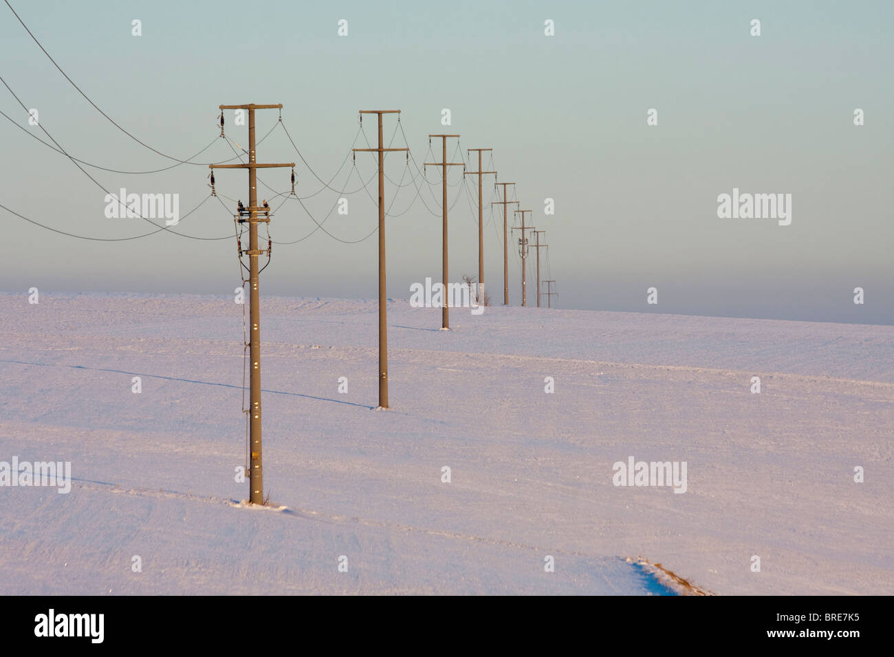 Power poles in the countryside hi-res stock photography and images - Alamy