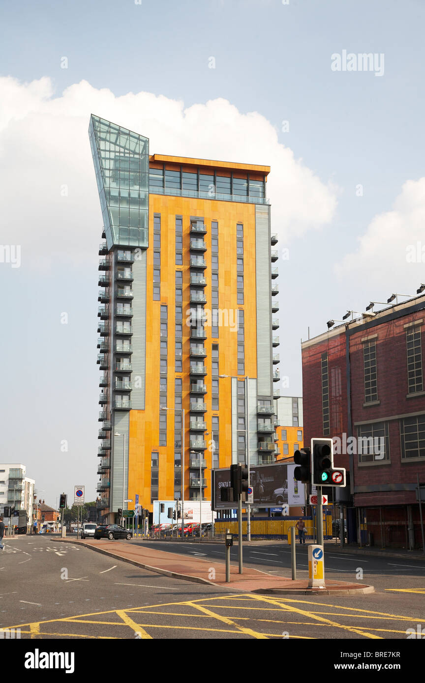 Architecture buildings modern ancoats tower skyscraper hi-res stock ...