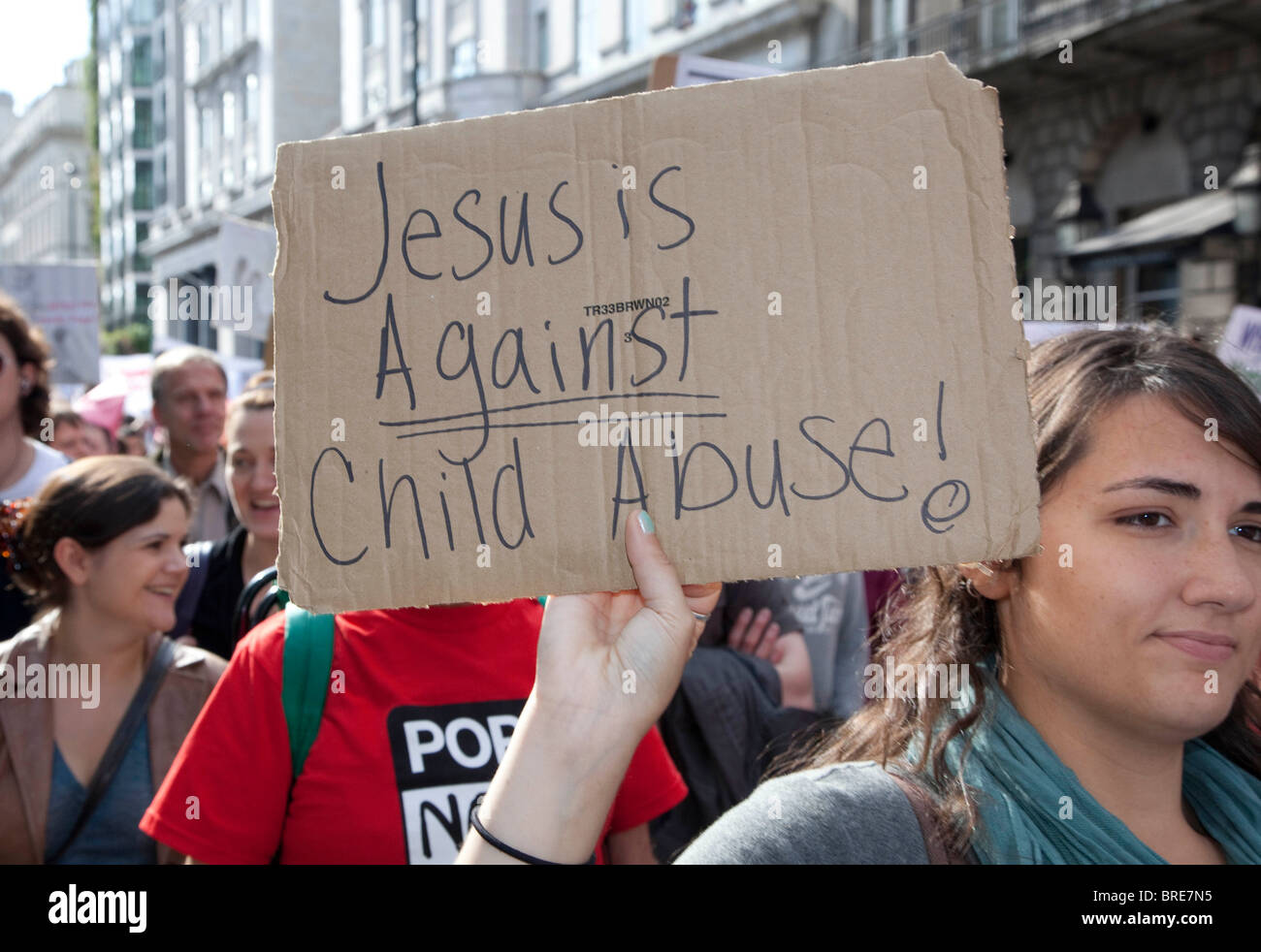 Child abuse protest london sign hi-res stock photography and images - Alamy