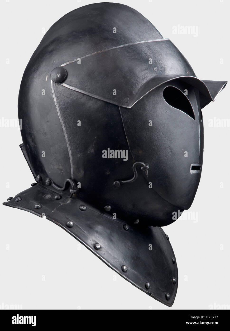 A cuirassier's burgonet, Nuremberg, circa 1620 Lightly ridged skull ...