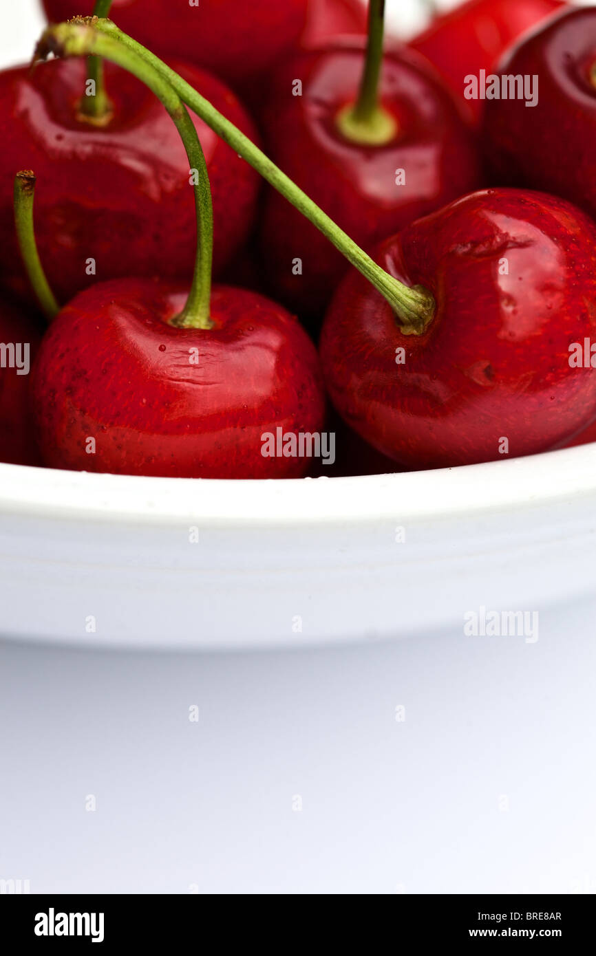 bowl of cherries Stock Photo - Alamy