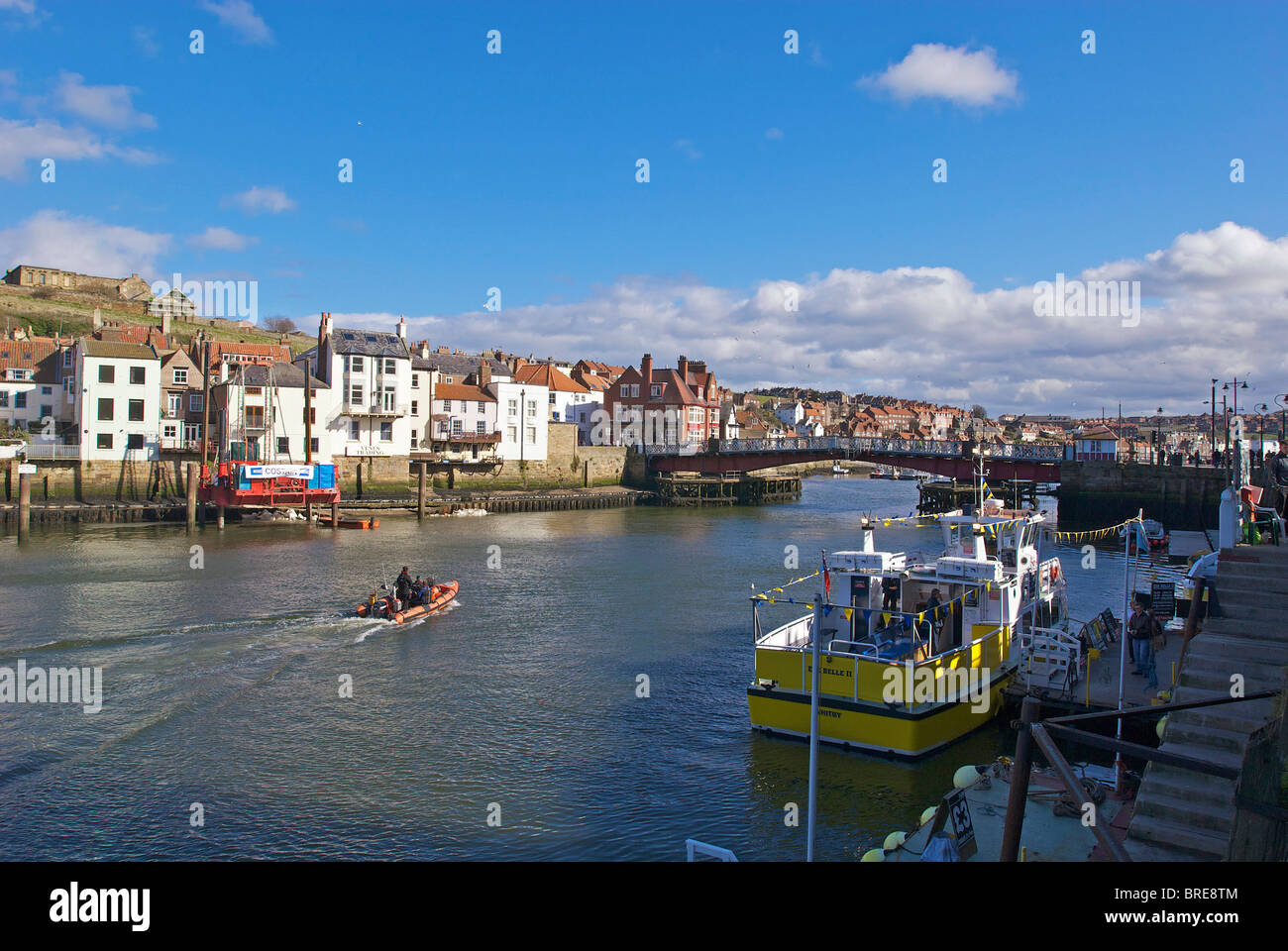 Whitby harbour North Yorkshire. North York Moors Stock Photo - Alamy