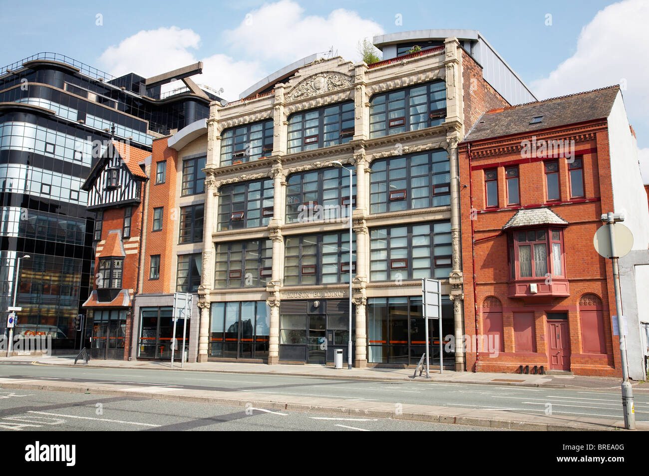 Hudson Buildings in Manchester UK Stock Photo - Alamy