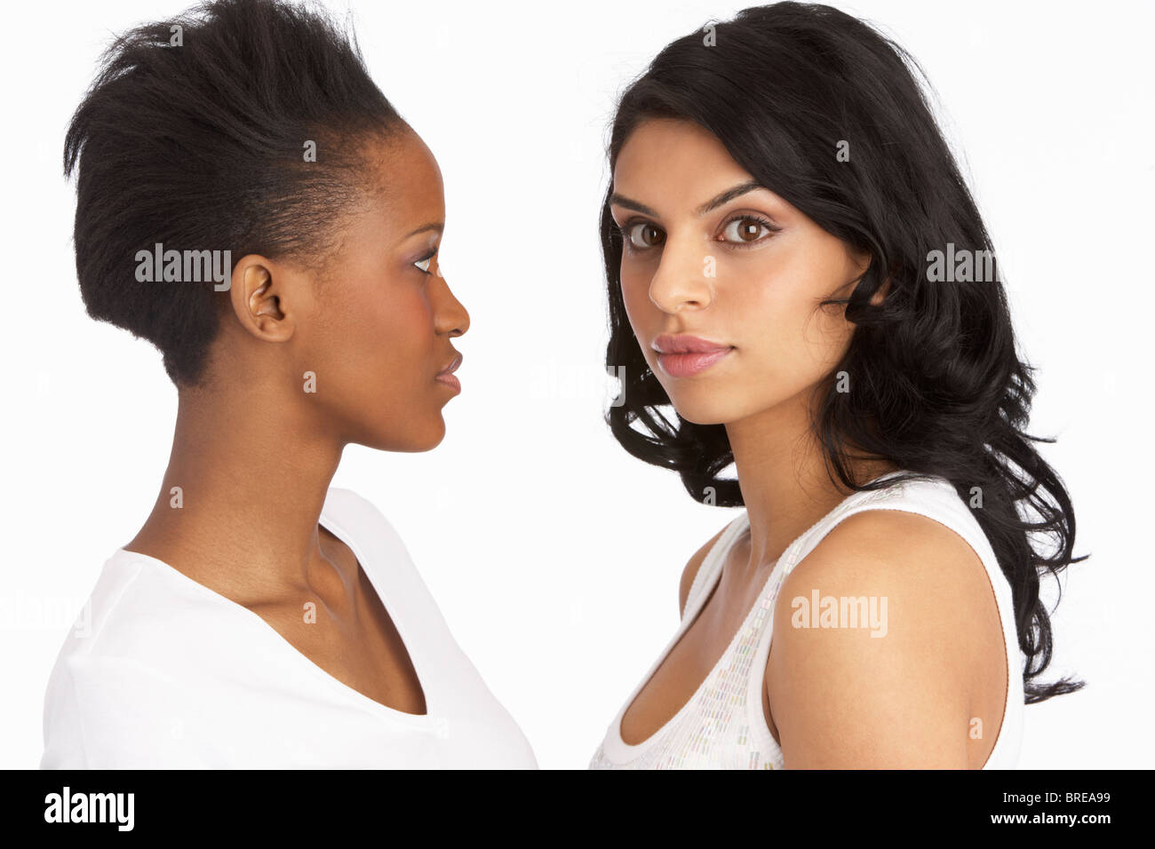 Two beautiful young woman Cut Out Stock Images & Pictures - Alamy