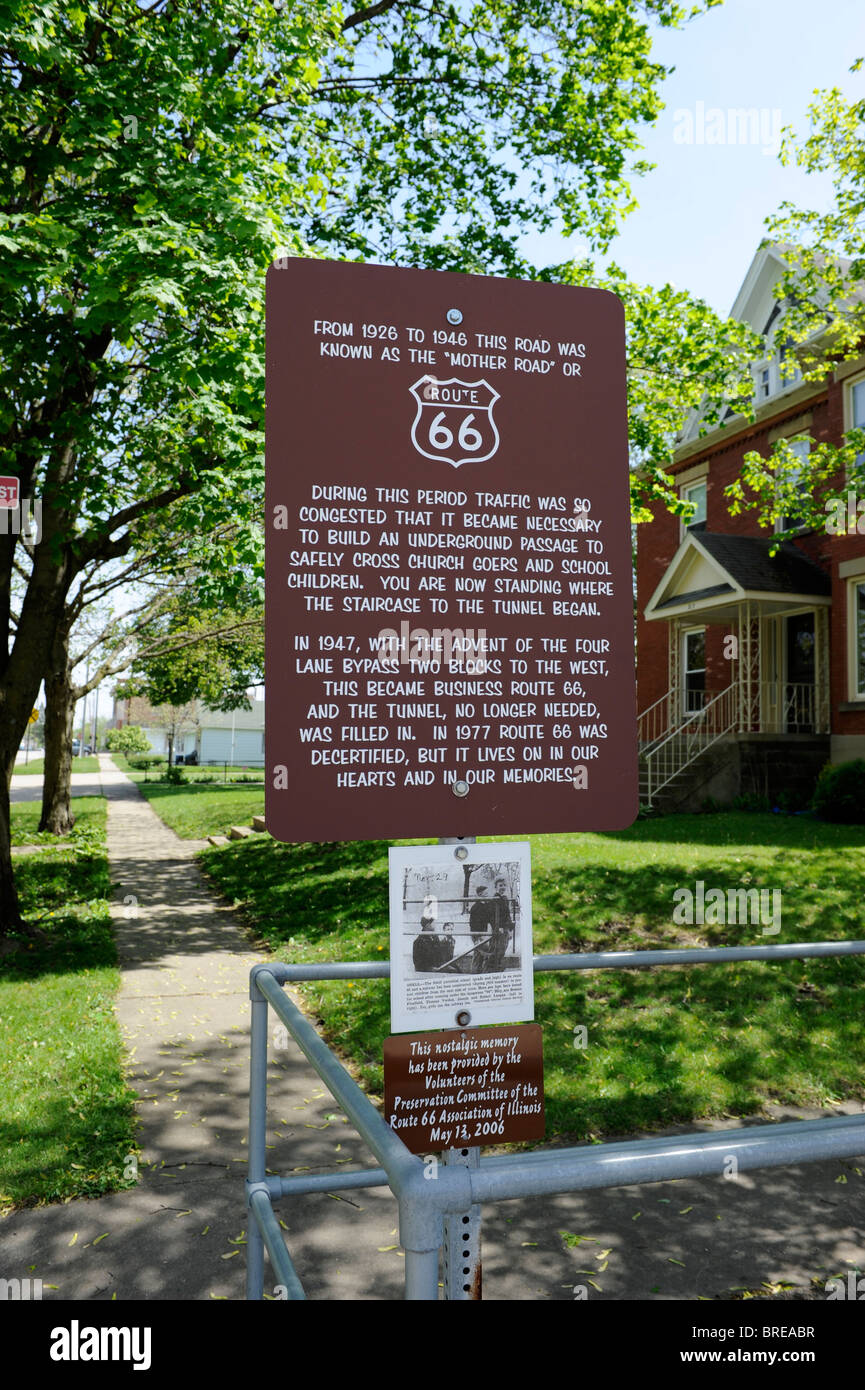Illinois odell historic route 66 hi-res stock photography and images ...