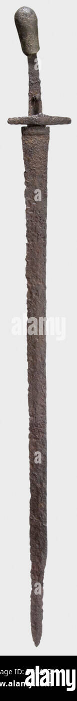 An Avar sword with a bronze pommel, Hungary, 7th/8th century A straight ...