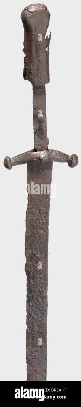 An Avar sword, Hungary, 7th/8th century Slightly curved, single-edged ...