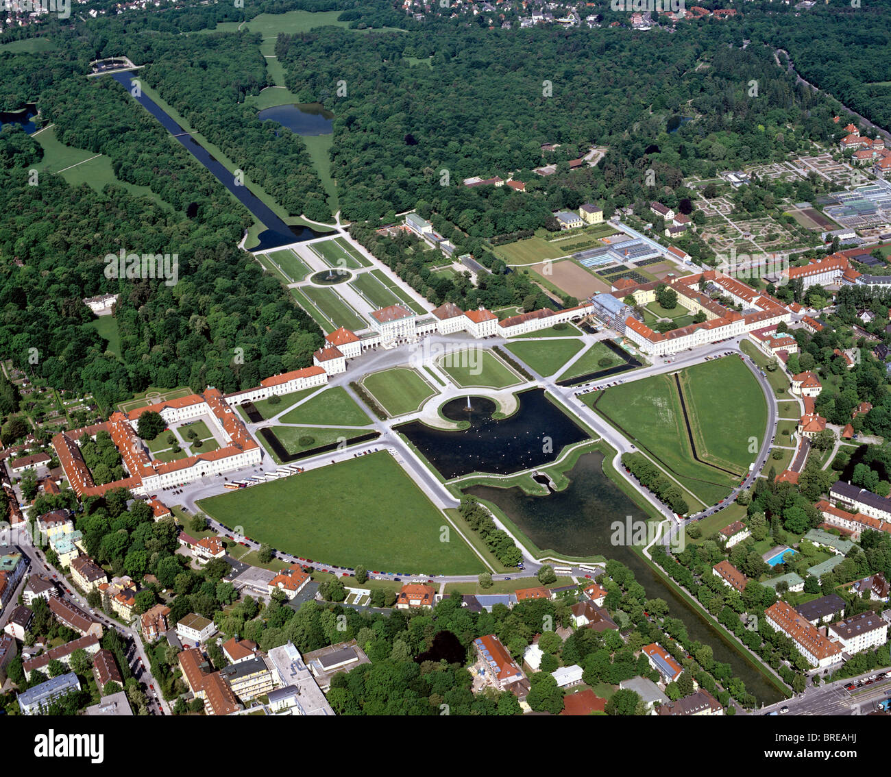 Nymphenburg palace munich aerial hi-res stock photography and images ...