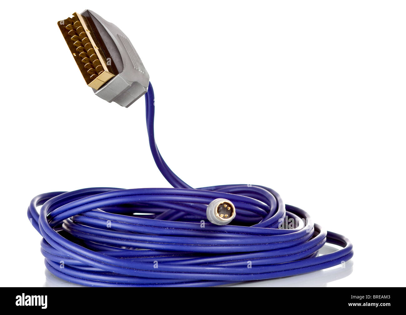 Audio Video Cable flying in the air Stock Photo - Alamy
