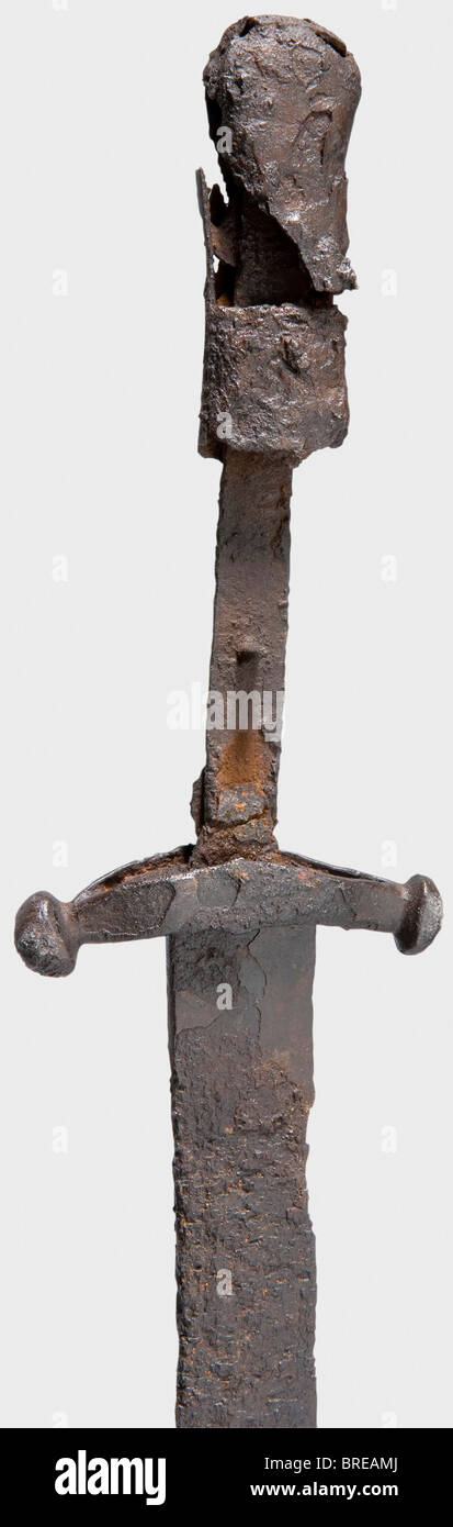 An Avar sword, Hungary, 7th/8th century Slightly curved, single-edged ...