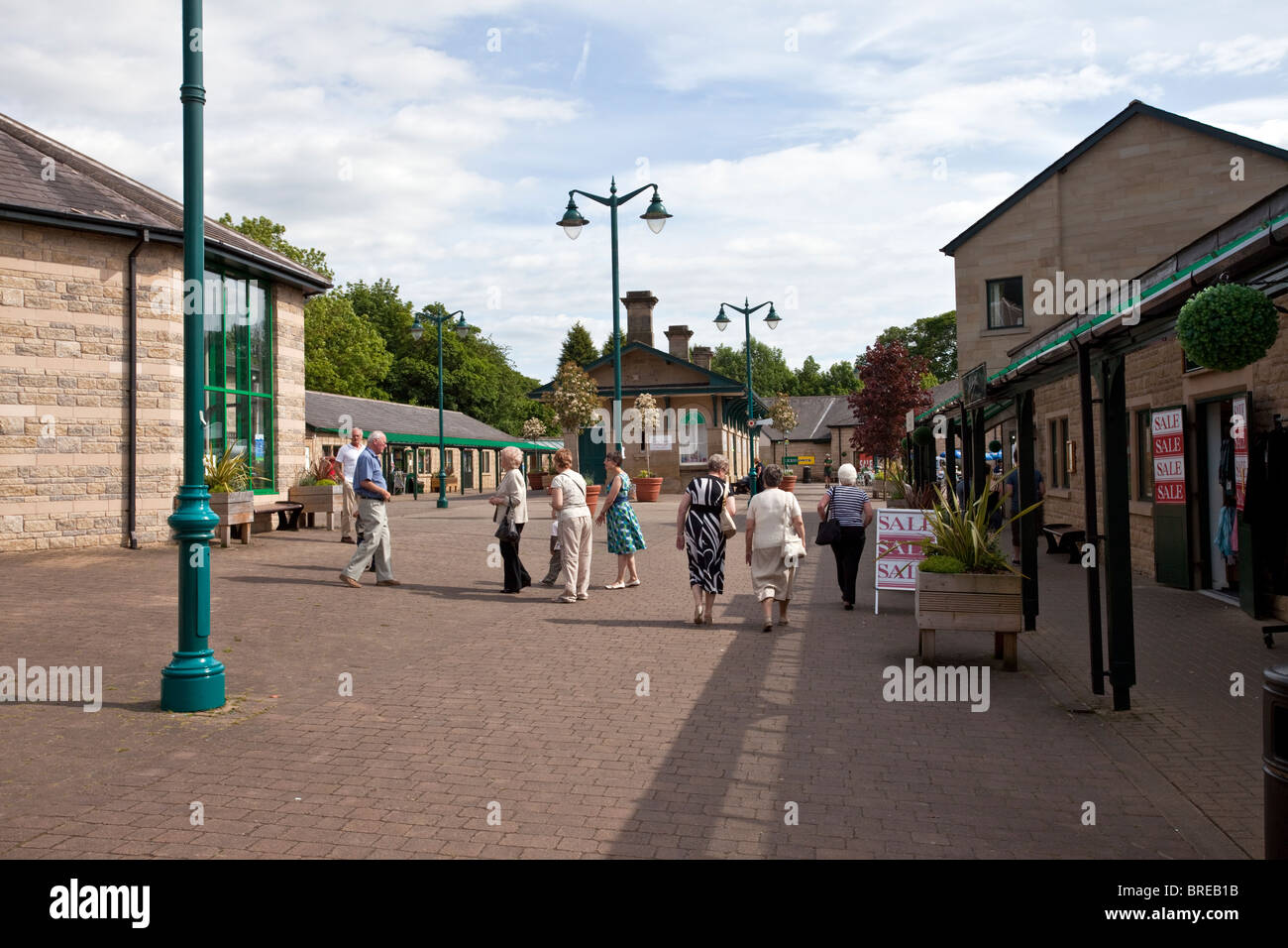 Shopping and retail outlet at Rowsley in the Derbyshire Peak District ...