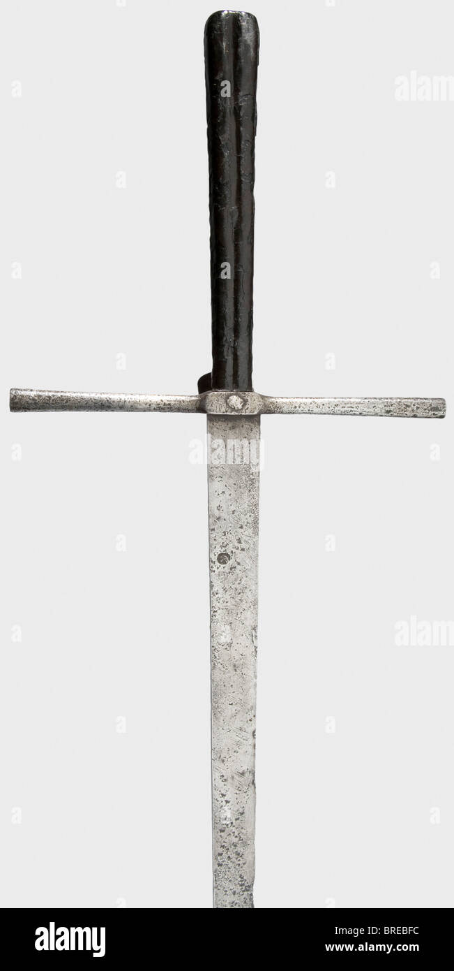 A Southern German long knife, circa 1520 A straight, single-edged blade ...