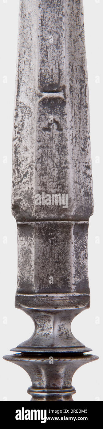 A Spanish eared dagger, 2nd half of the 16th century Slender, double ...