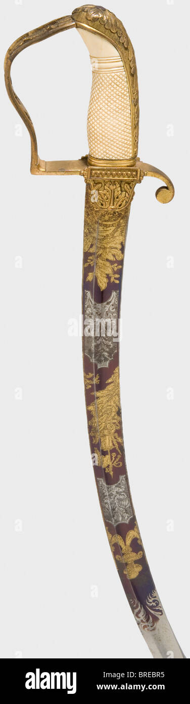 An English officer's sabre, 1st quarter of the 19th century Curved ...