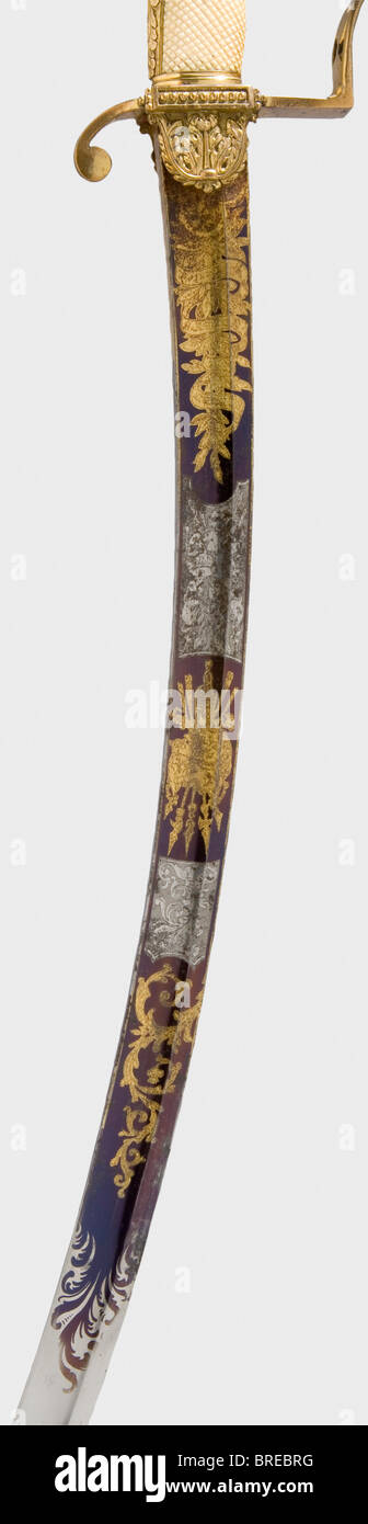 An English officer's sabre, 1st quarter of the 19th century Curved ...