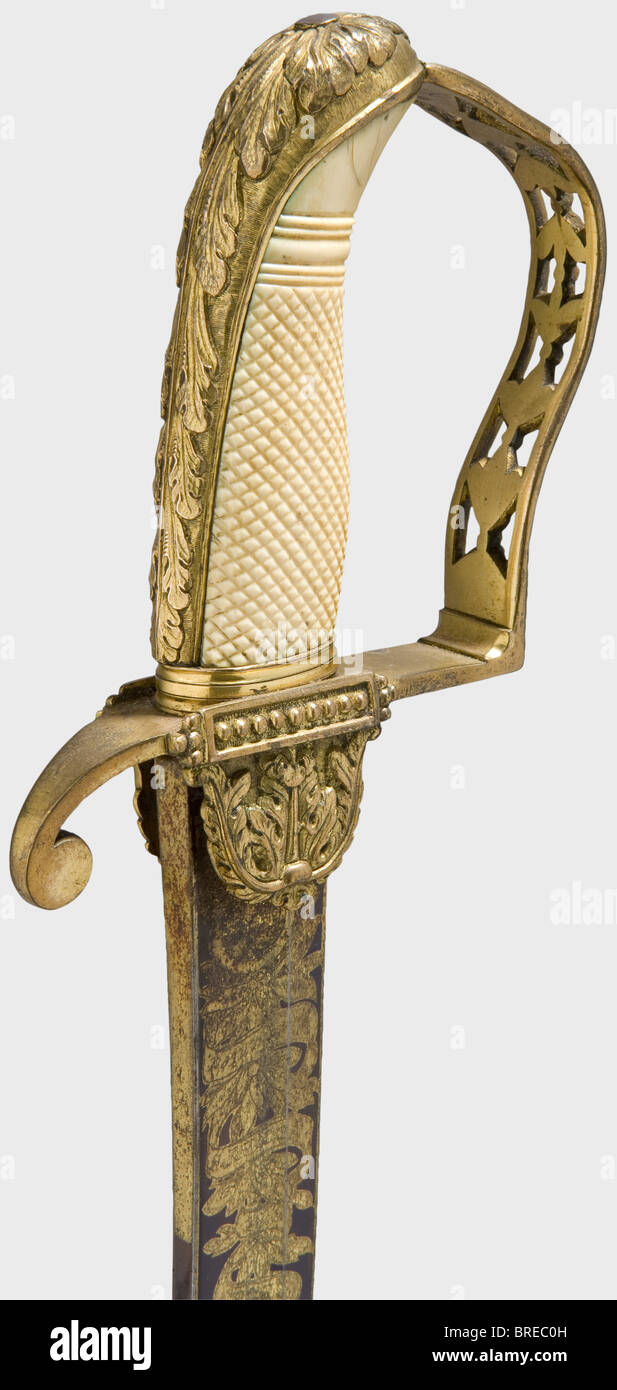 An English officer's sabre, 1st quarter of the 19th century Curved ...