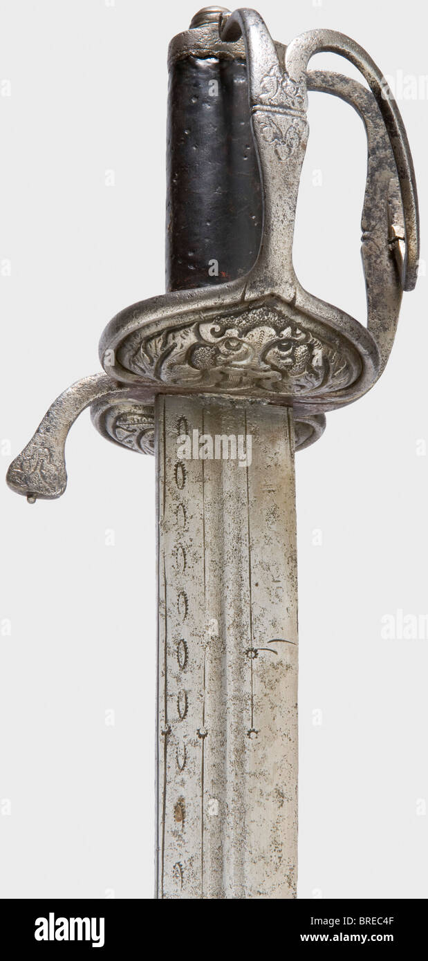 A heavy German campaign sword with a left-handed hilt, 2nd half of the ...