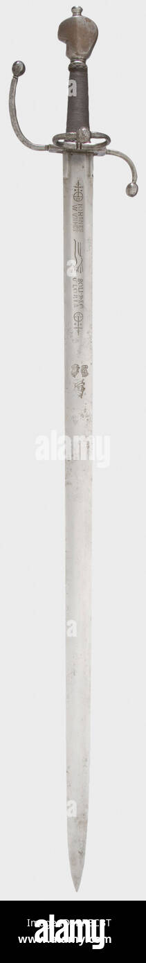 Circa 1620 double edged solingen export blade hi-res stock photography ...