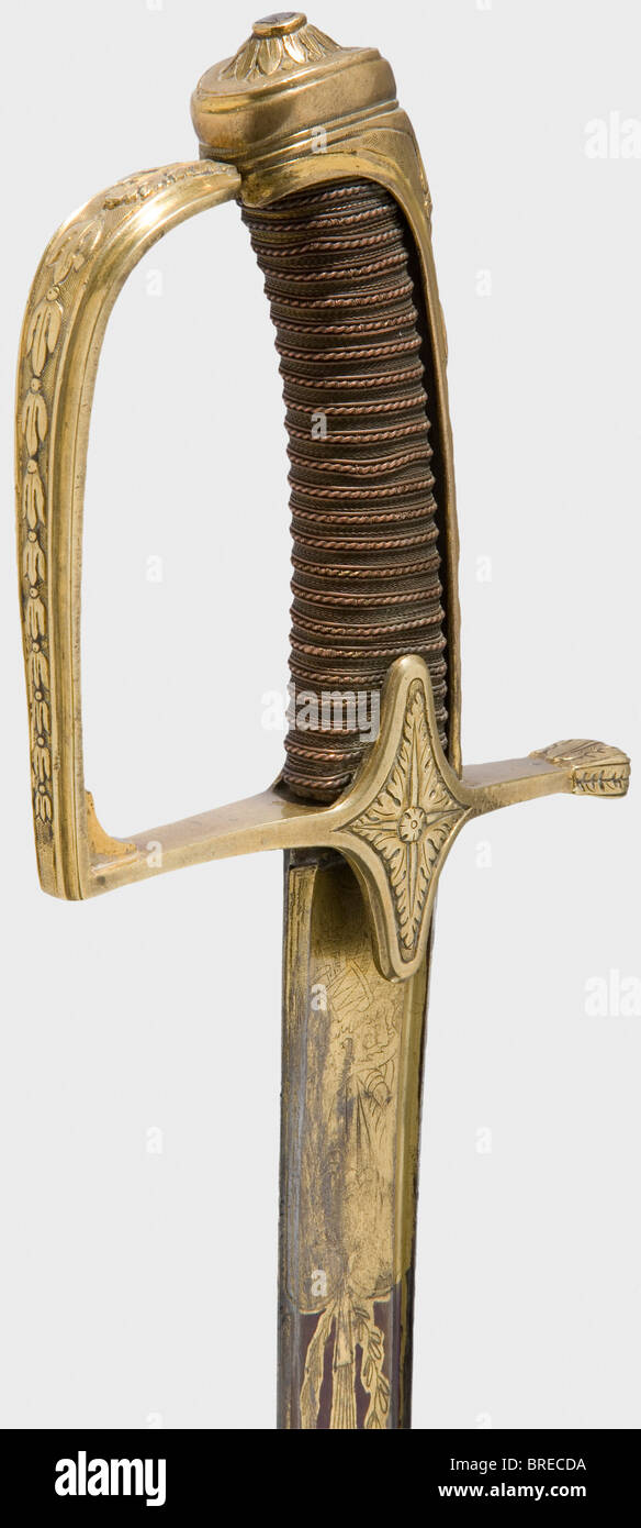 A sabre for mounted staff officers, of the French Light Infantry Foot ...