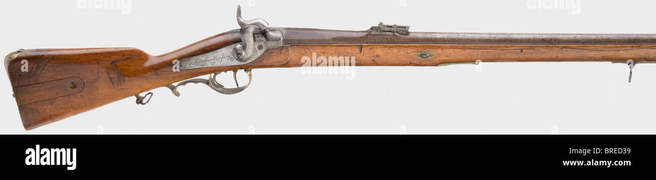 A model 1849 rifle for pointed bullets, Crause in Herzberg, matching ...