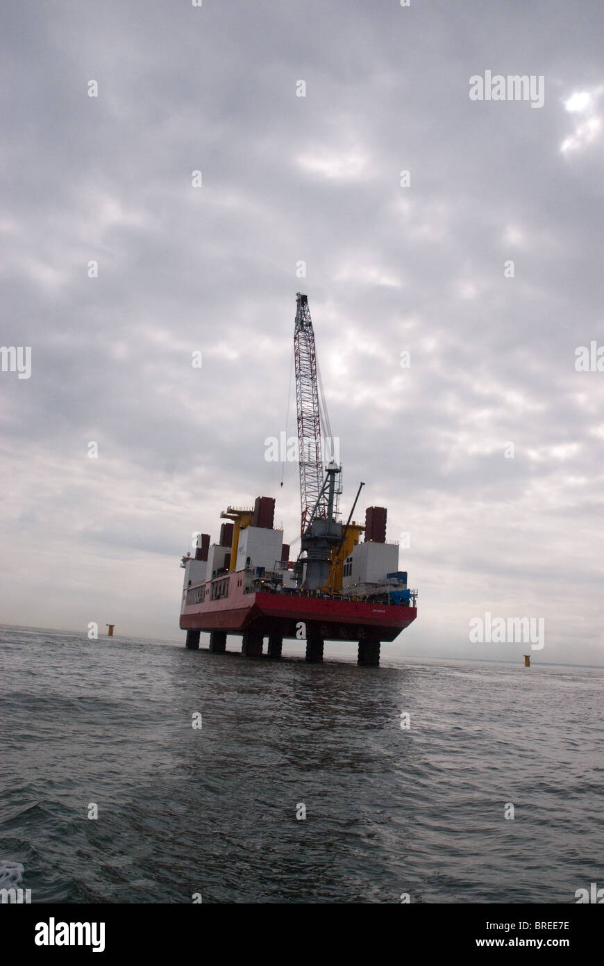 Thanet Offshore Wind Farm now owned by Vattenfall. There are 100 Vestas ...