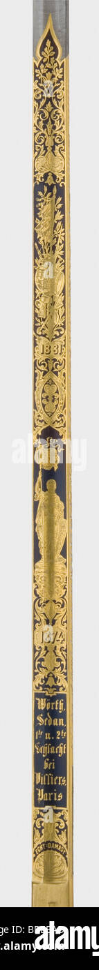 An old-pattern presentation sword, to the Commander of the Fusilier ...