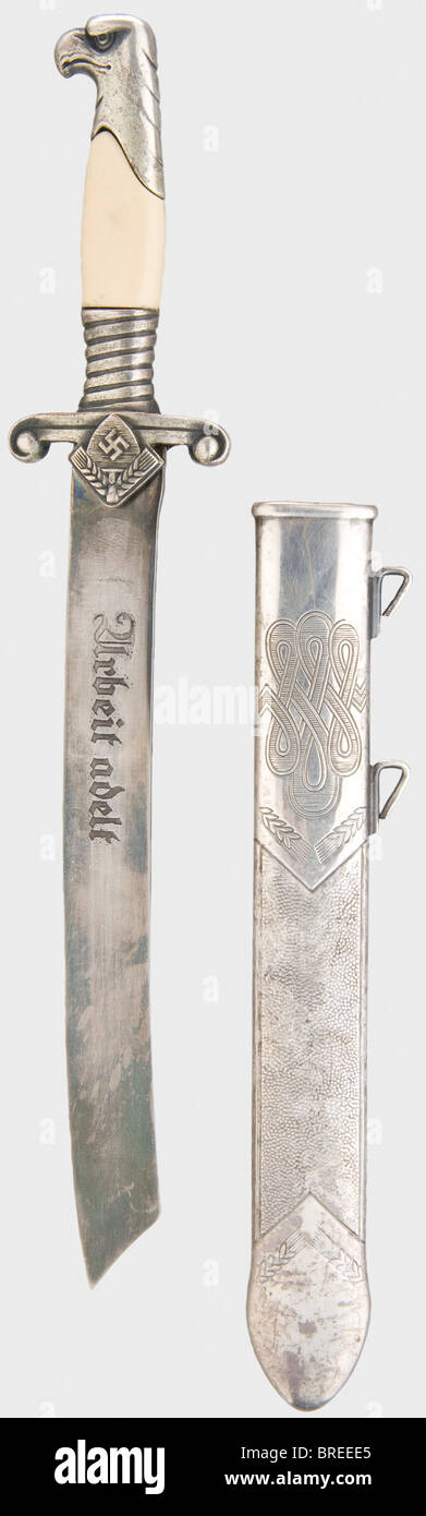 A reduced scale dagger for a leader, in the Reich's Labour Service (RAD ...