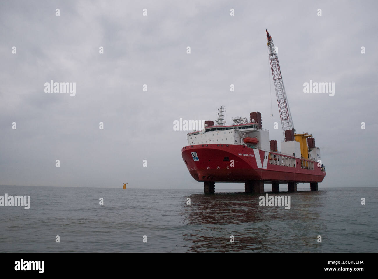 Thanet Offshore Wind Farm now owned by Vattenfall. There are 100 Vestas ...