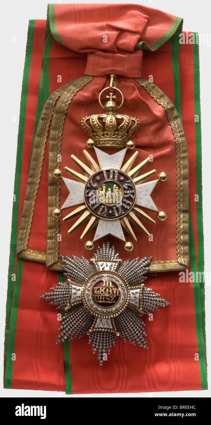 Enamel and diamonds white enamelled cross with the applied device hi ...