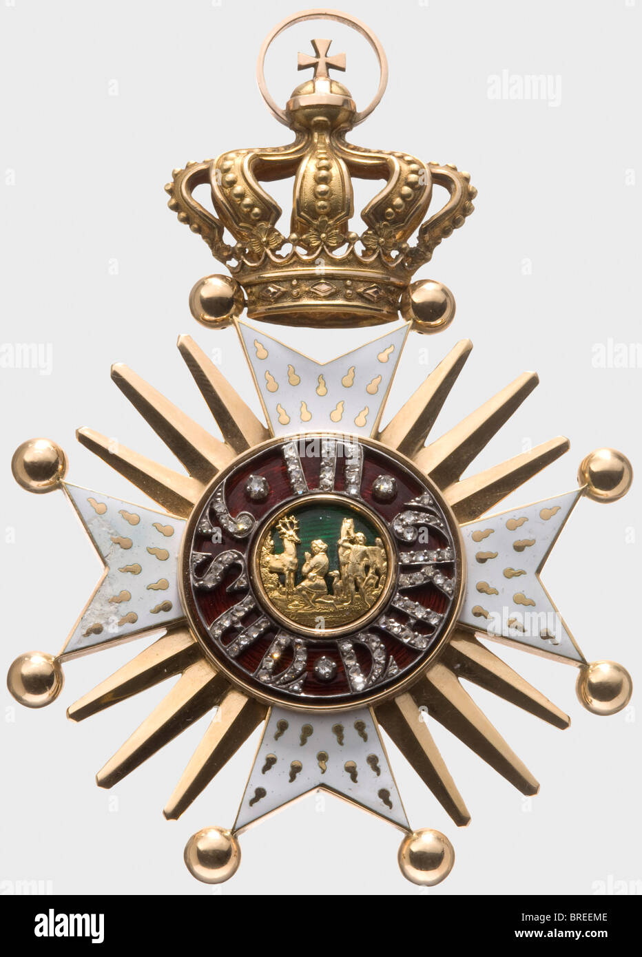 Order of St. Hubertus, a Grand Cross Set for Peers of Royal Houses Sash ...