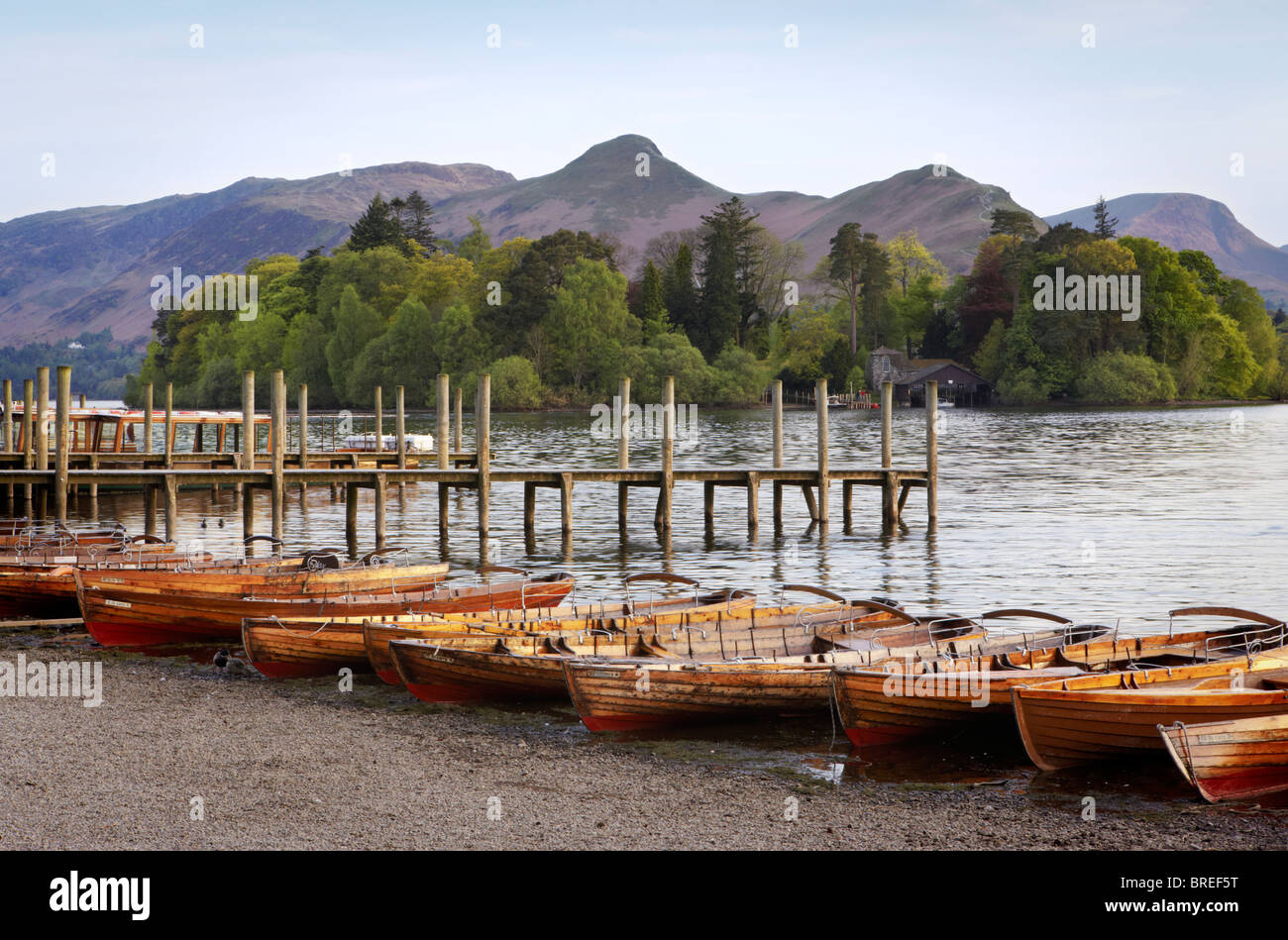 Boat wooden derwentwater keswick hi-res stock photography and images ...
