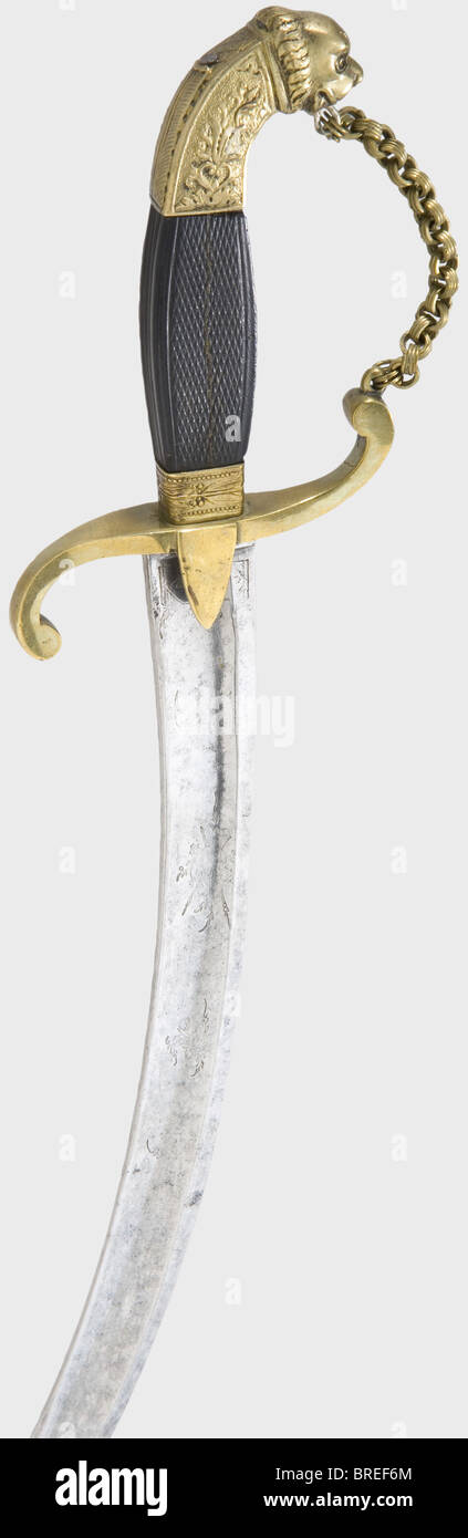 A French naval officer's dagger, 1st quarter of the 19th century Curved ...