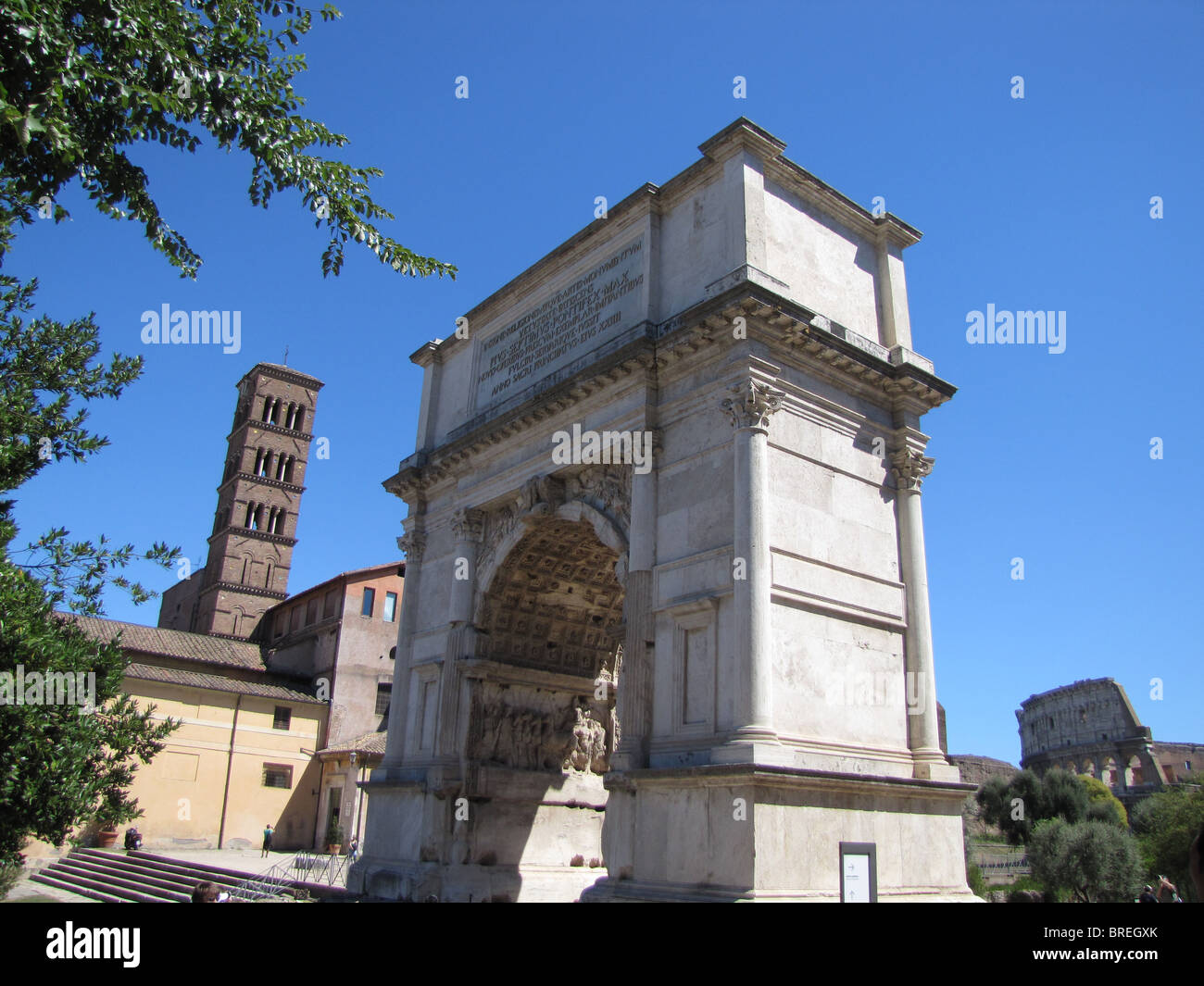 Italy, Rome, Arch of Titus, (Titus gate or Arcus Titi) – the conquering ...