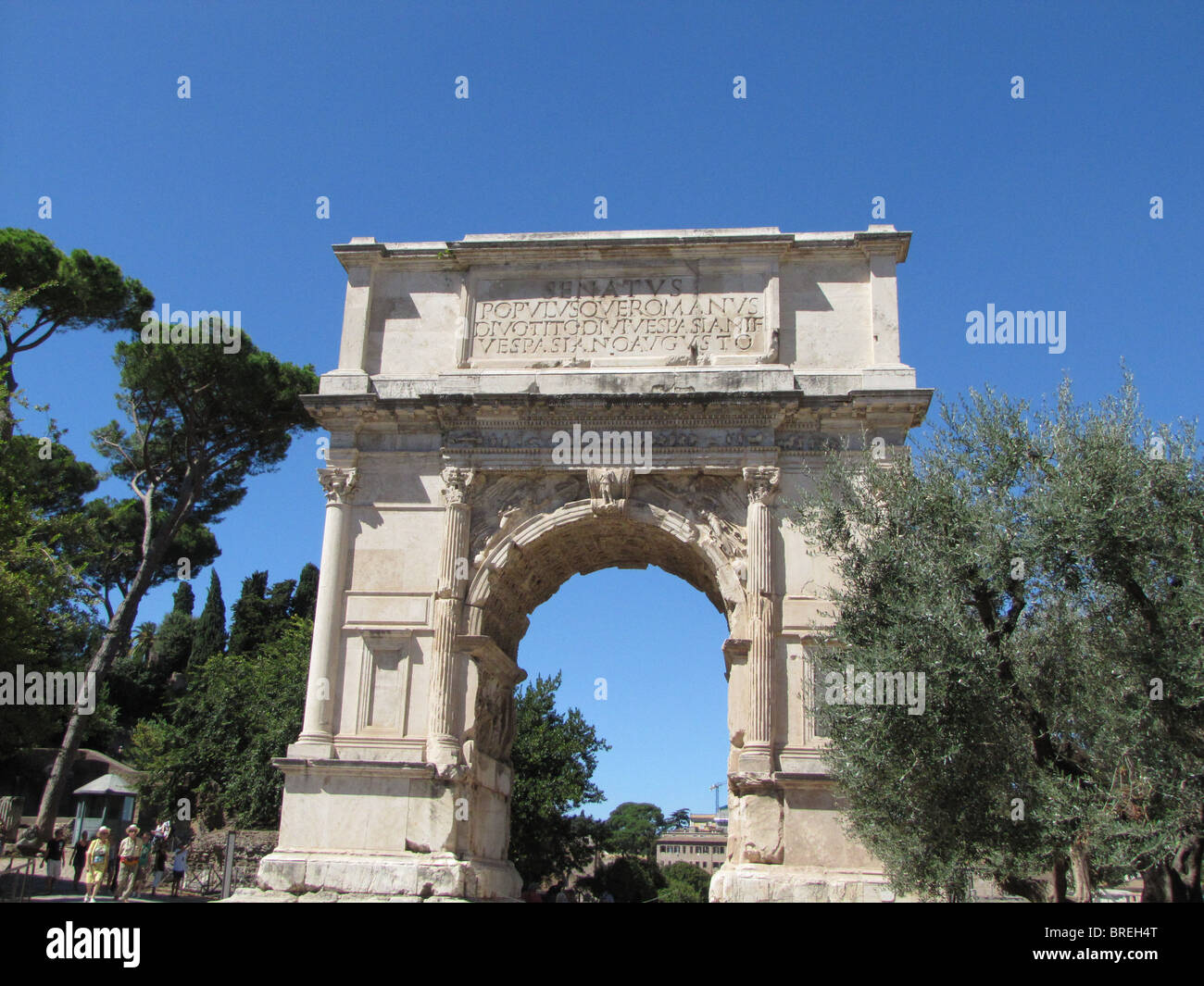 Italy, Rome, Arch of Titus, (Titus gate or Arcus Titi) – the conquering ...