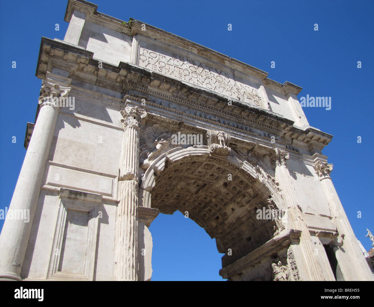 Italy, Rome, Arch of Titus, (Titus gate or Arcus Titi) – the conquering ...