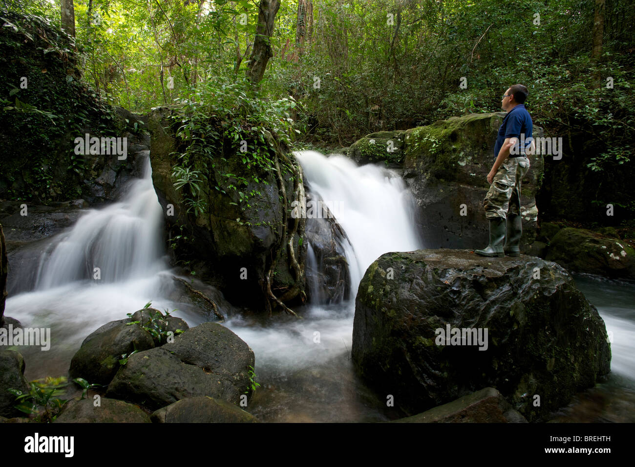 The Krabak Waterfall in Pang Sida National Park, Thailand Stock Photo ...