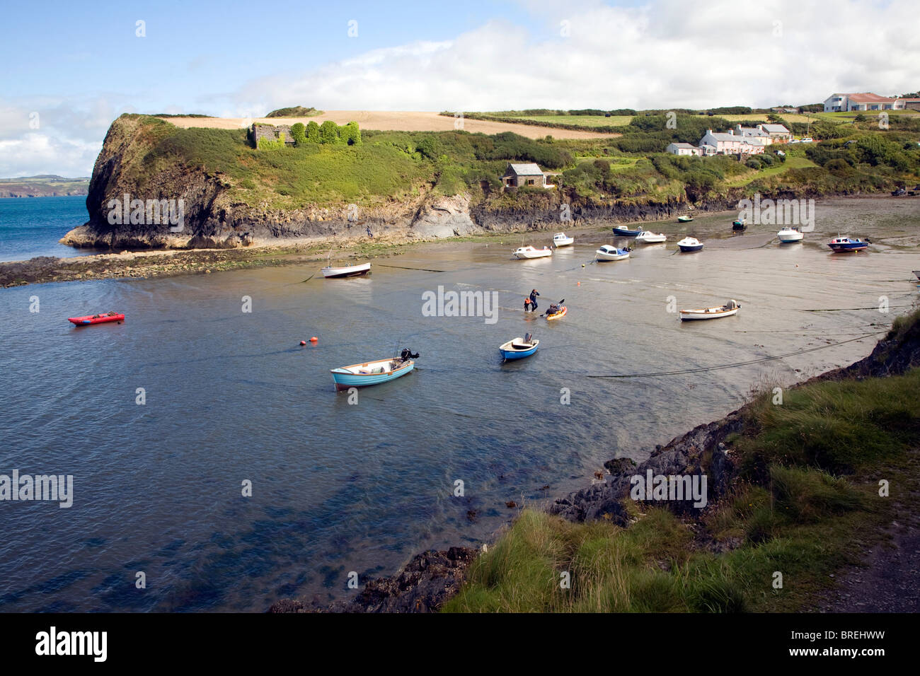 Abercastle bay, Pembrokeshire, Wales Stock Photo - Alamy