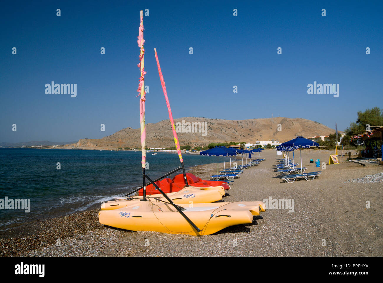 Lardos beach rhodes hi-res stock photography and images - Alamy