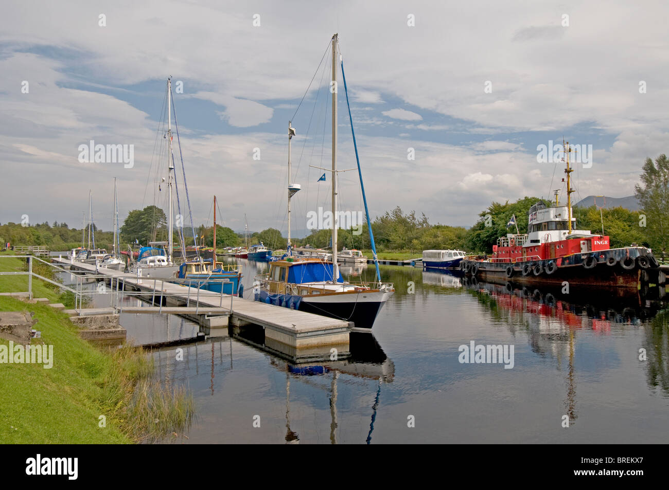 Dochgarroch Caledonian Canal Loch Ness Inverness-shire Highland ...