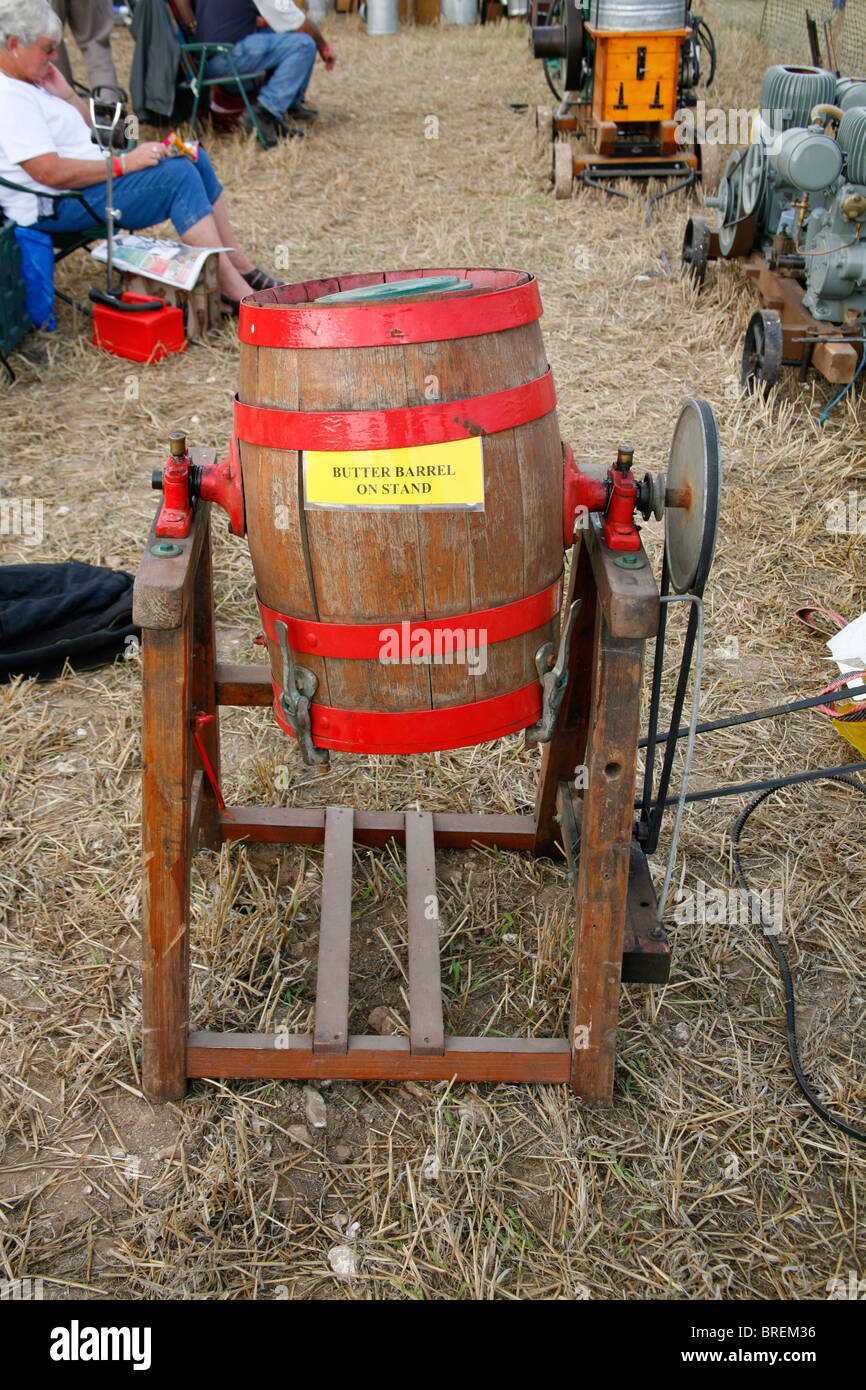 butter barrel at the great dorset steam fair Stock Photo - Alamy