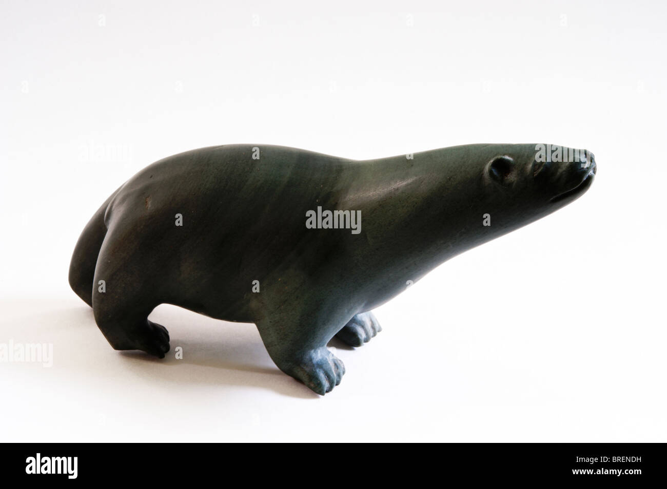Inuit soapstone carving of a polar bear Stock Photo - Alamy