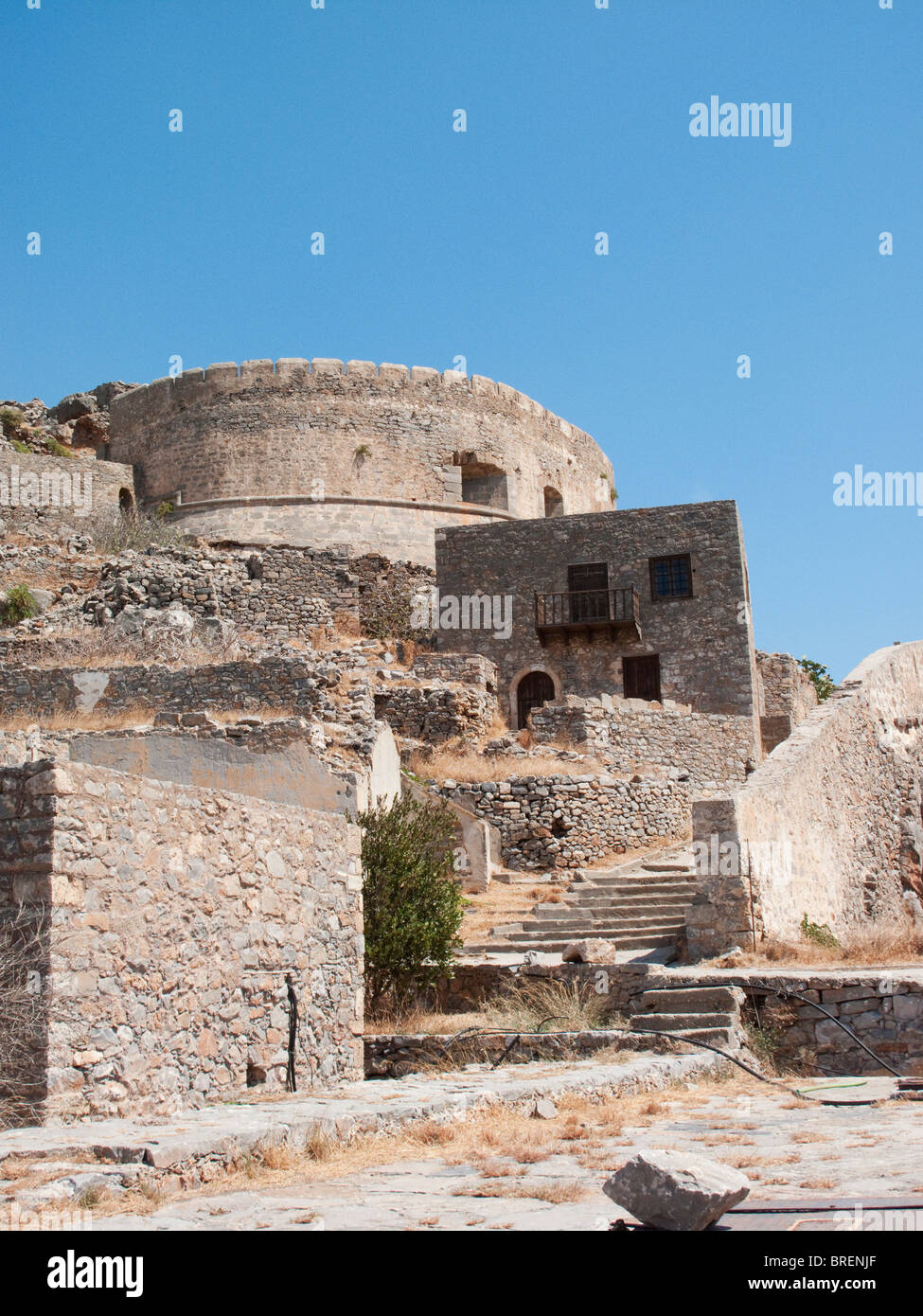 Old Leper Colony, Spinalonga, Crete Stock Photo - Alamy