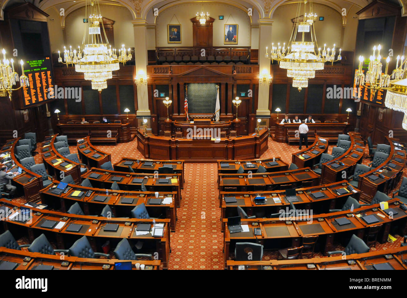 Senate Chambers State Capitol Building Springfield Illinois Stock Photo ...